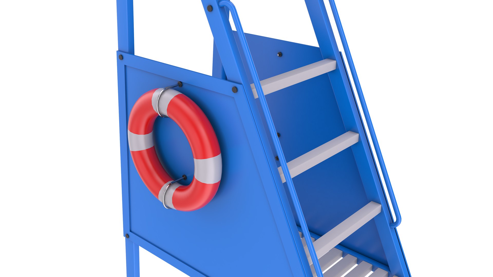 3D Lifeguard Station And Lifeguard Chair - TurboSquid 2096712