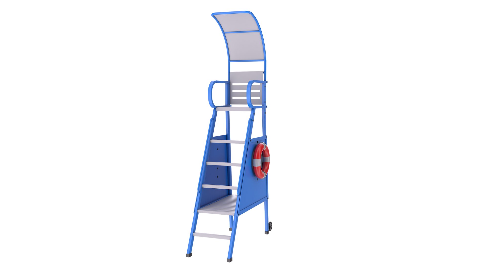 3D Lifeguard Station And Lifeguard Chair - TurboSquid 2096712