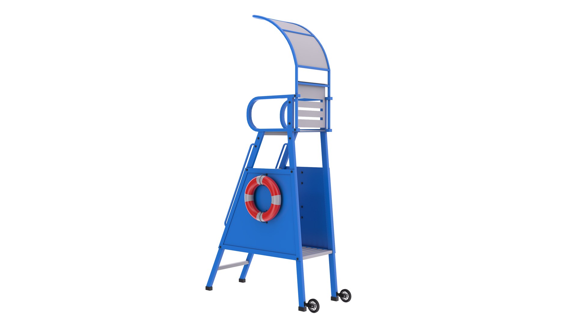 3D Lifeguard Station And Lifeguard Chair - TurboSquid 2096712