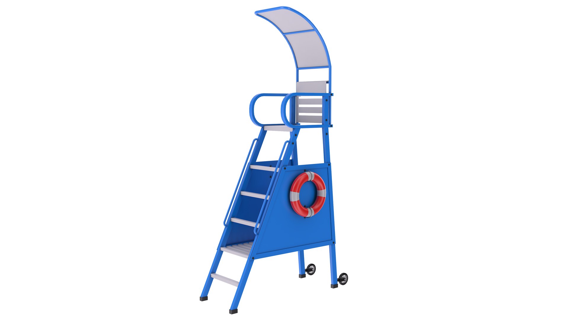 3D Lifeguard Station And Lifeguard Chair - TurboSquid 2096712