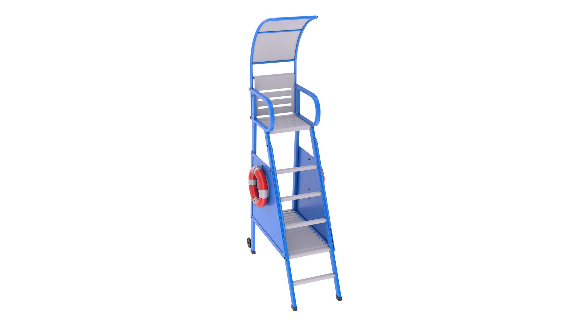 3D Lifeguard Station And Lifeguard Chair - TurboSquid 2096712