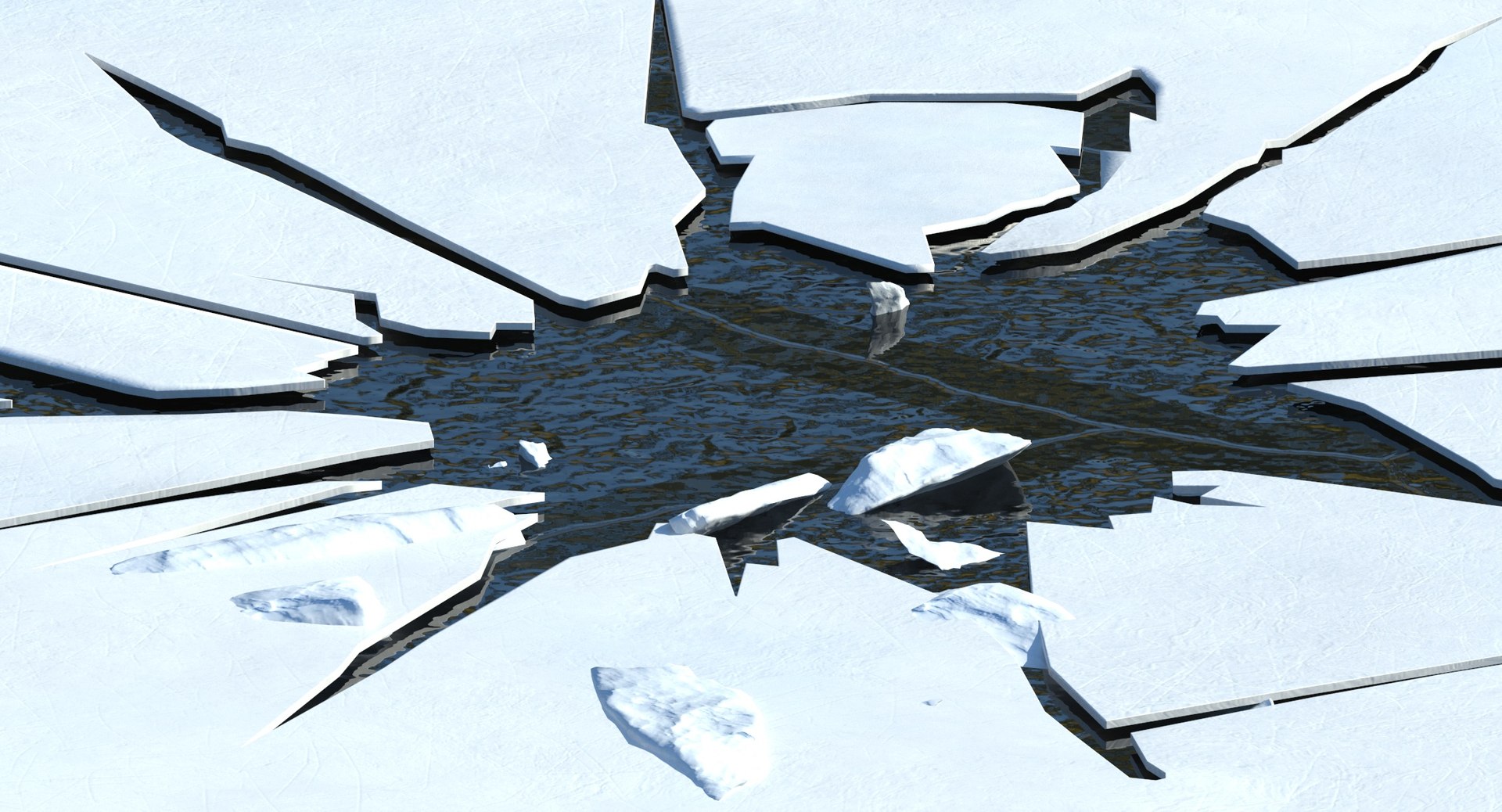 3D Ice Cracked Pose 03 - TurboSquid 1624086