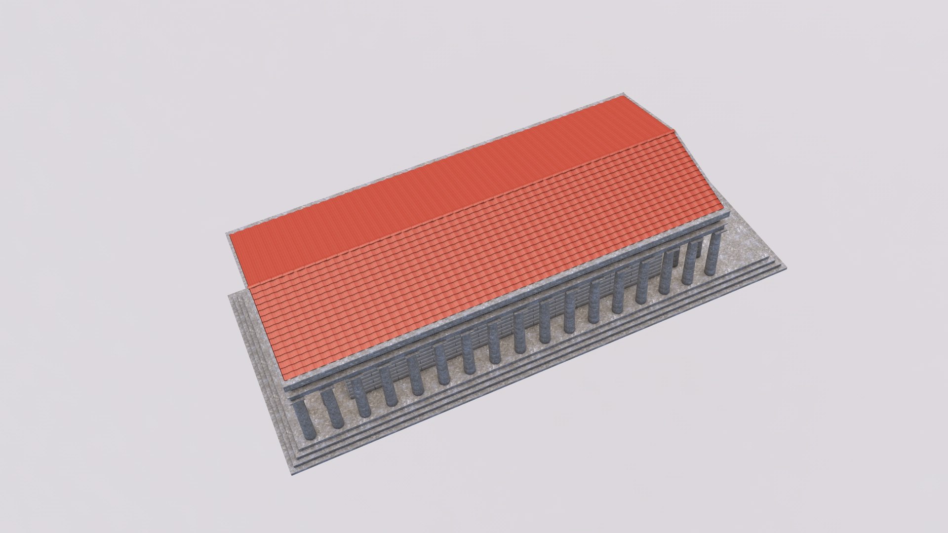 Parthenon Greek Temple Model - TurboSquid 1759204