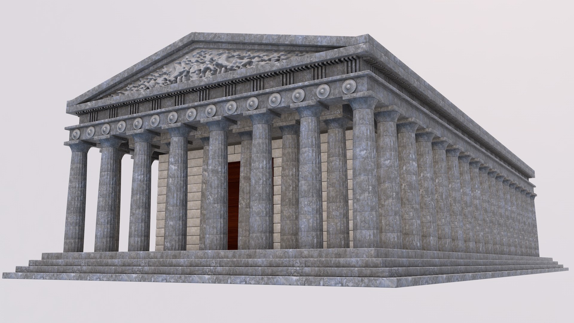 Parthenon Greek Temple Model - TurboSquid 1759204