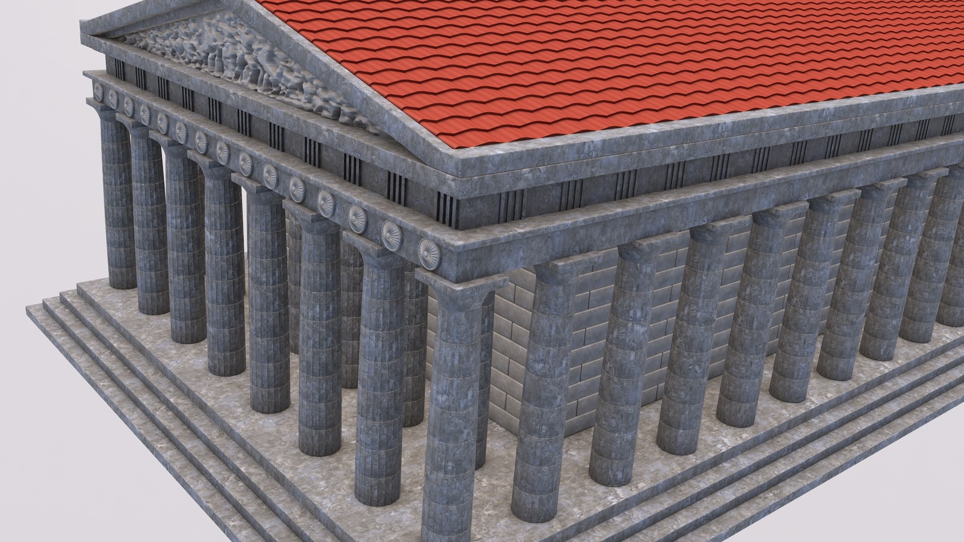 Parthenon Greek Temple Model - TurboSquid 1759204