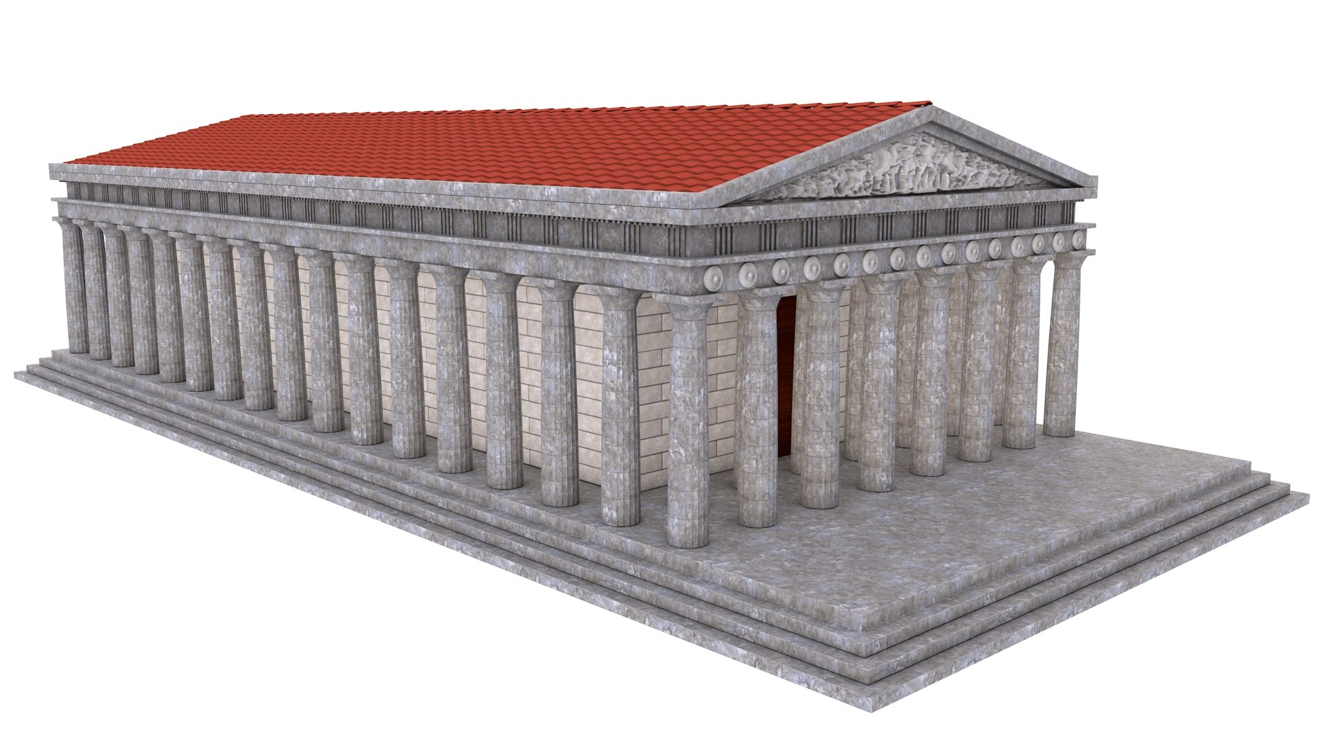 Parthenon Greek Temple Model - TurboSquid 1759204