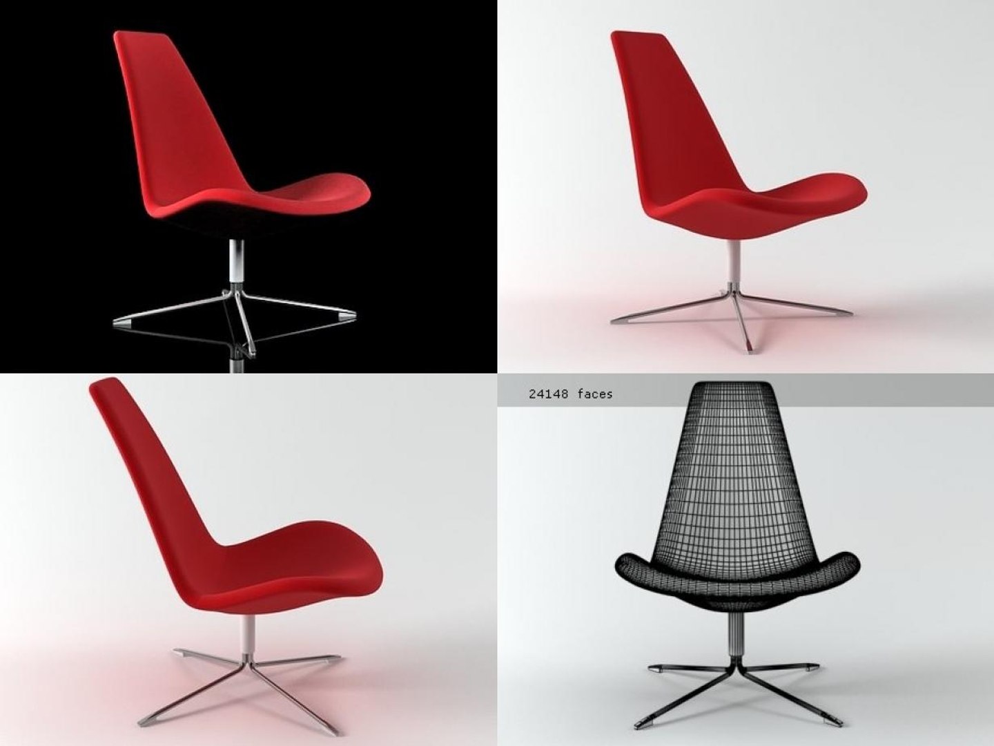 Spoon Easy Chair 3D Model - TurboSquid 1182630