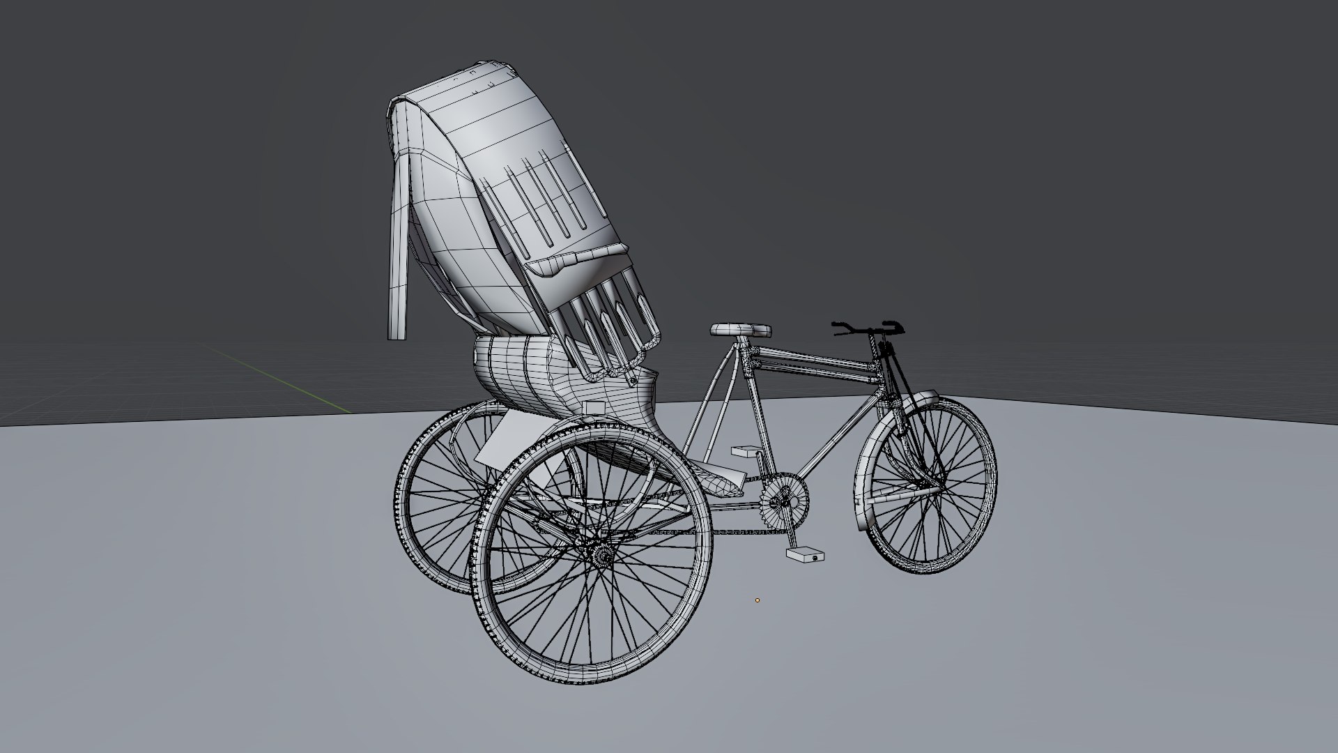 3D Cycle Riksha Model - TurboSquid 2337556