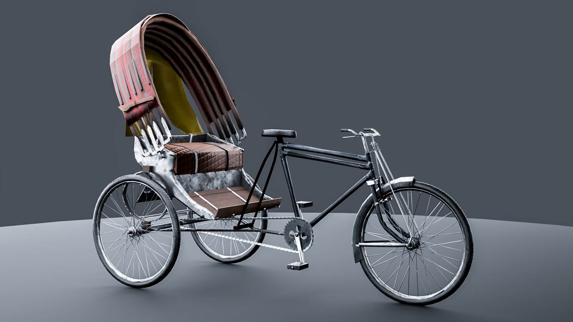 3D Cycle Riksha Model - TurboSquid 2337556