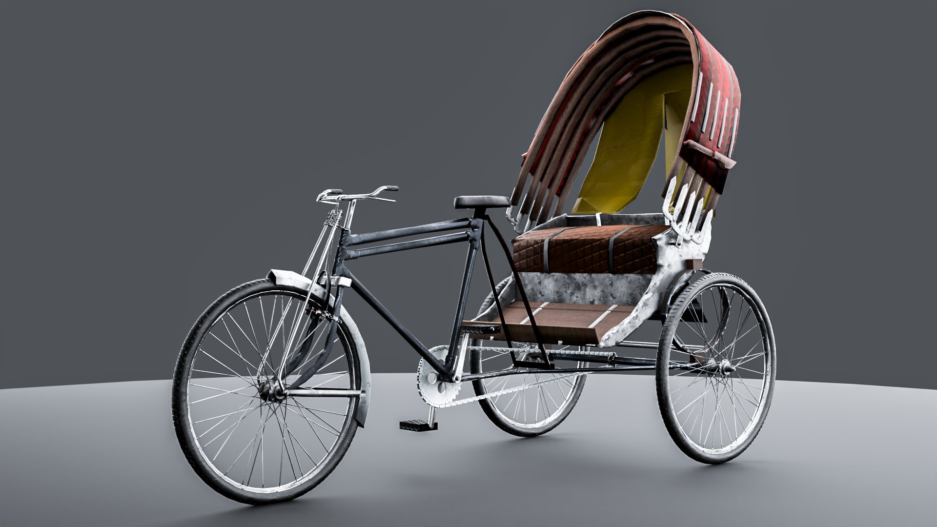 3D Cycle Riksha Model - TurboSquid 2337556