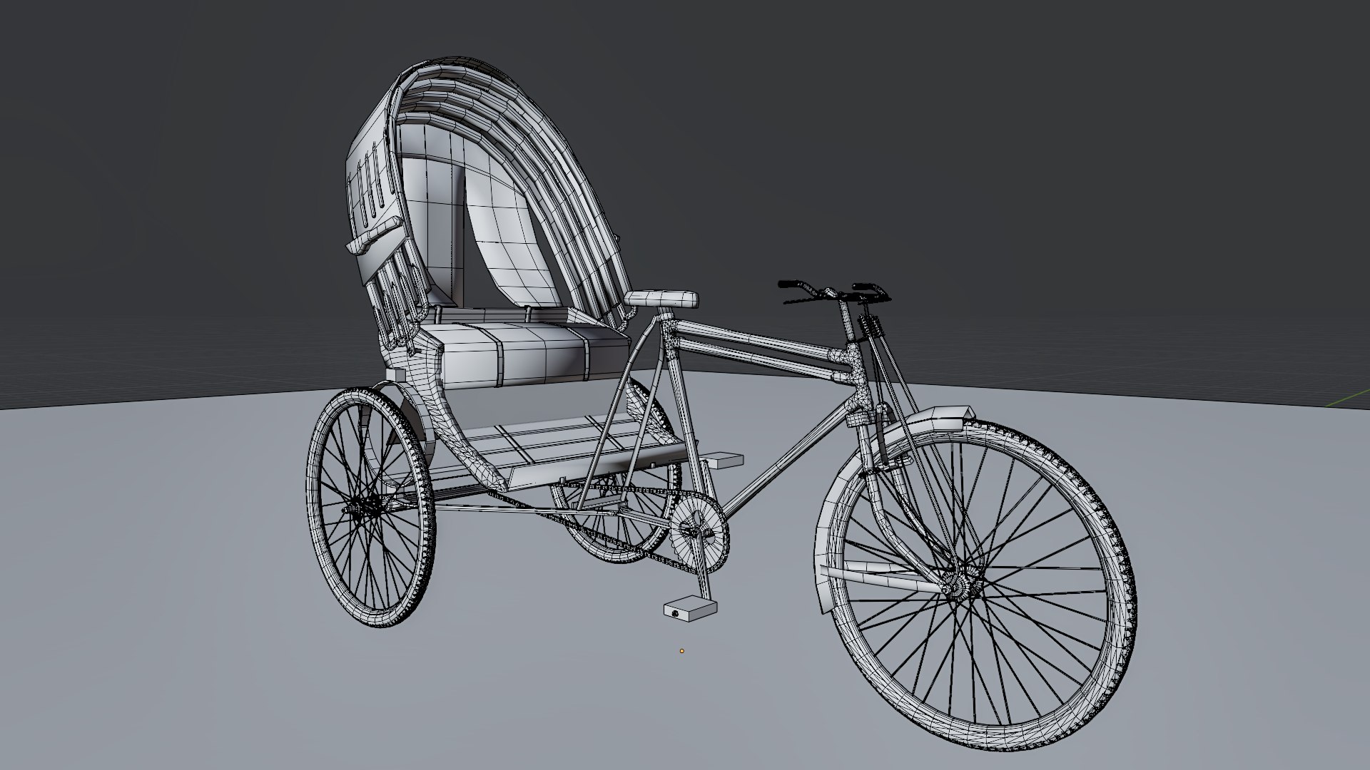 3D Cycle Riksha Model - TurboSquid 2337556