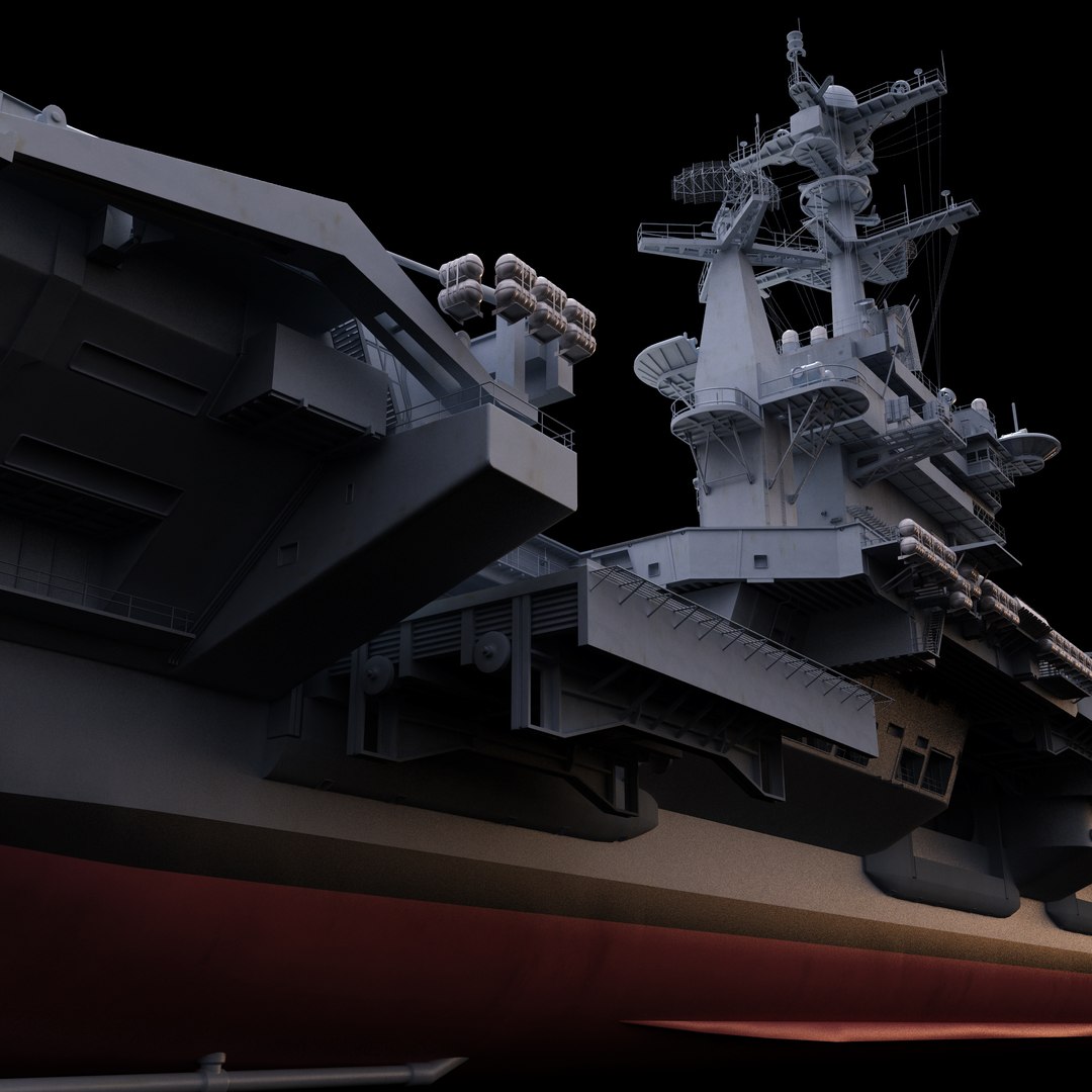 Cvn 74 C Aircraft Carrier 3d Obj