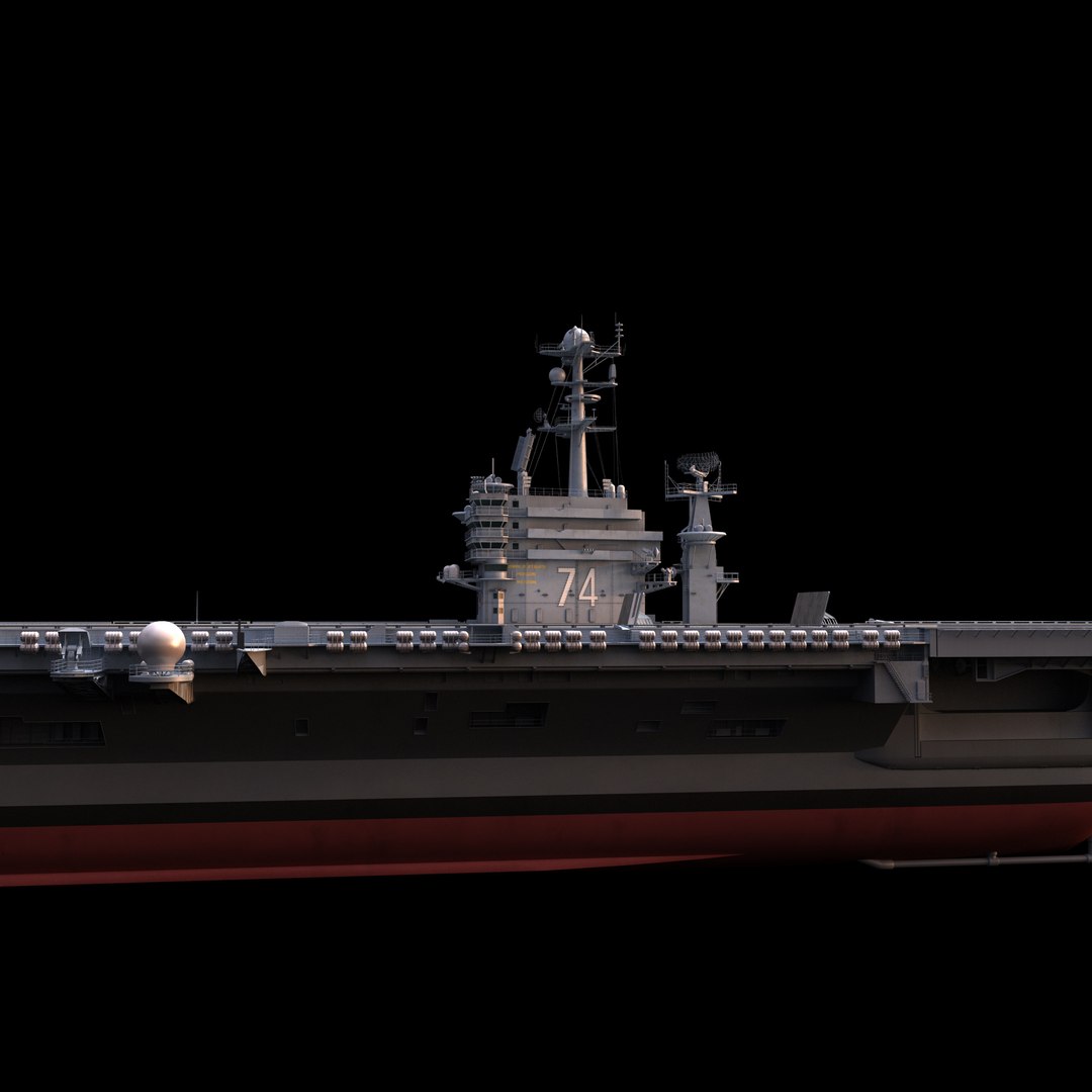 cvn 74 c aircraft carrier 3d obj