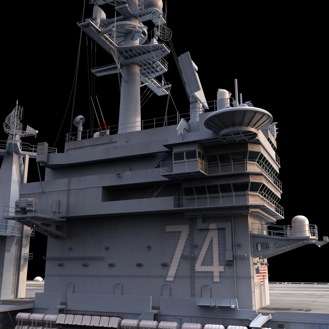 cvn 74 c aircraft carrier 3d obj