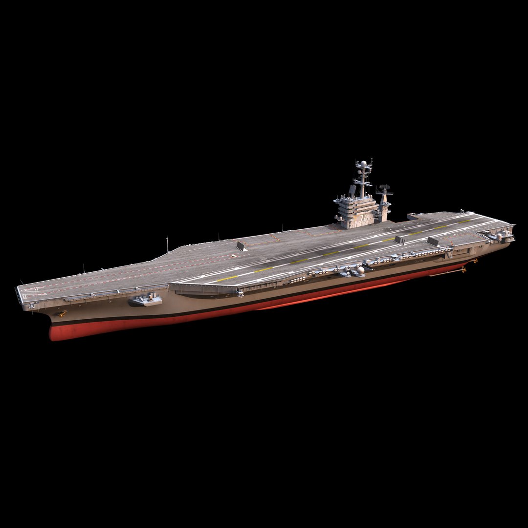Cvn 74 C Aircraft Carrier 3d Obj