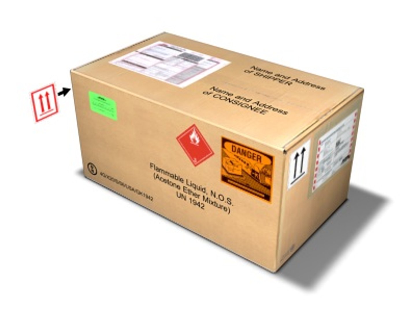 3dsmax Cardboard Box Hazmat