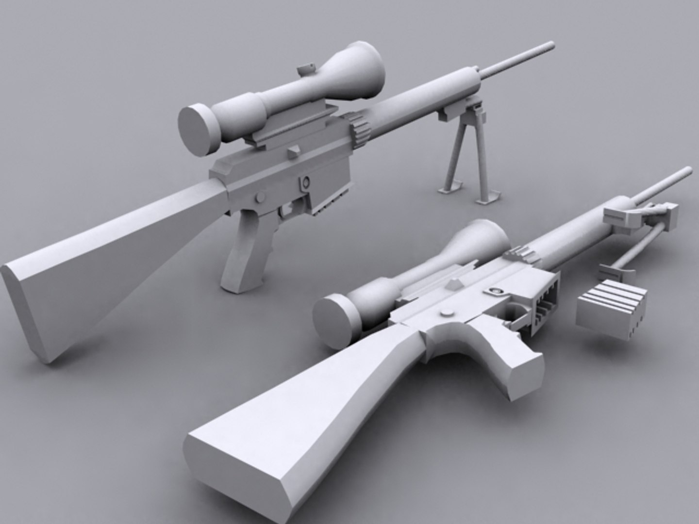 Sniper rifle 3D model - TurboSquid 247589