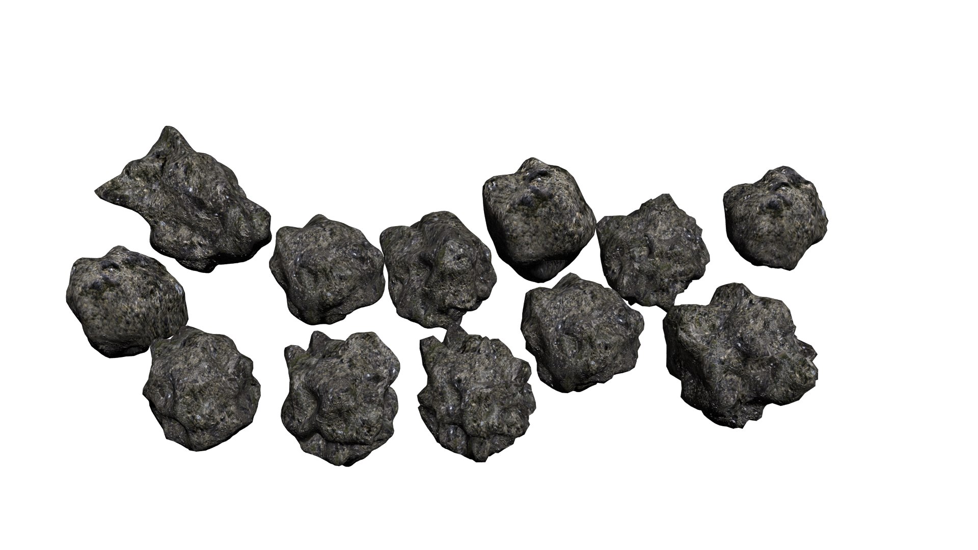 3D Bunch Rocks Model - TurboSquid 1310767