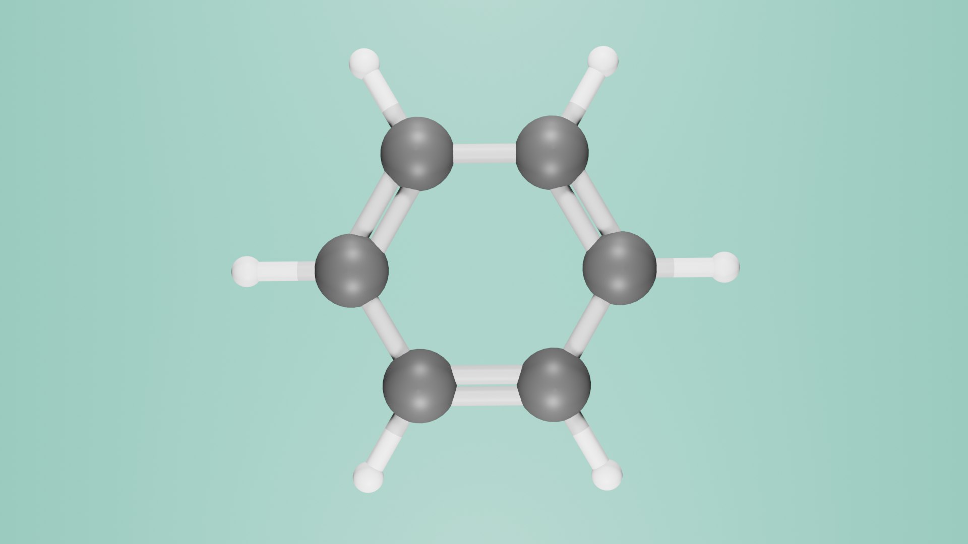 Free Benzene Molecule Model - TurboSquid 2025859