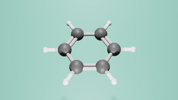modelo 3d Benzene molecule gratis - TurboSquid 2025859
