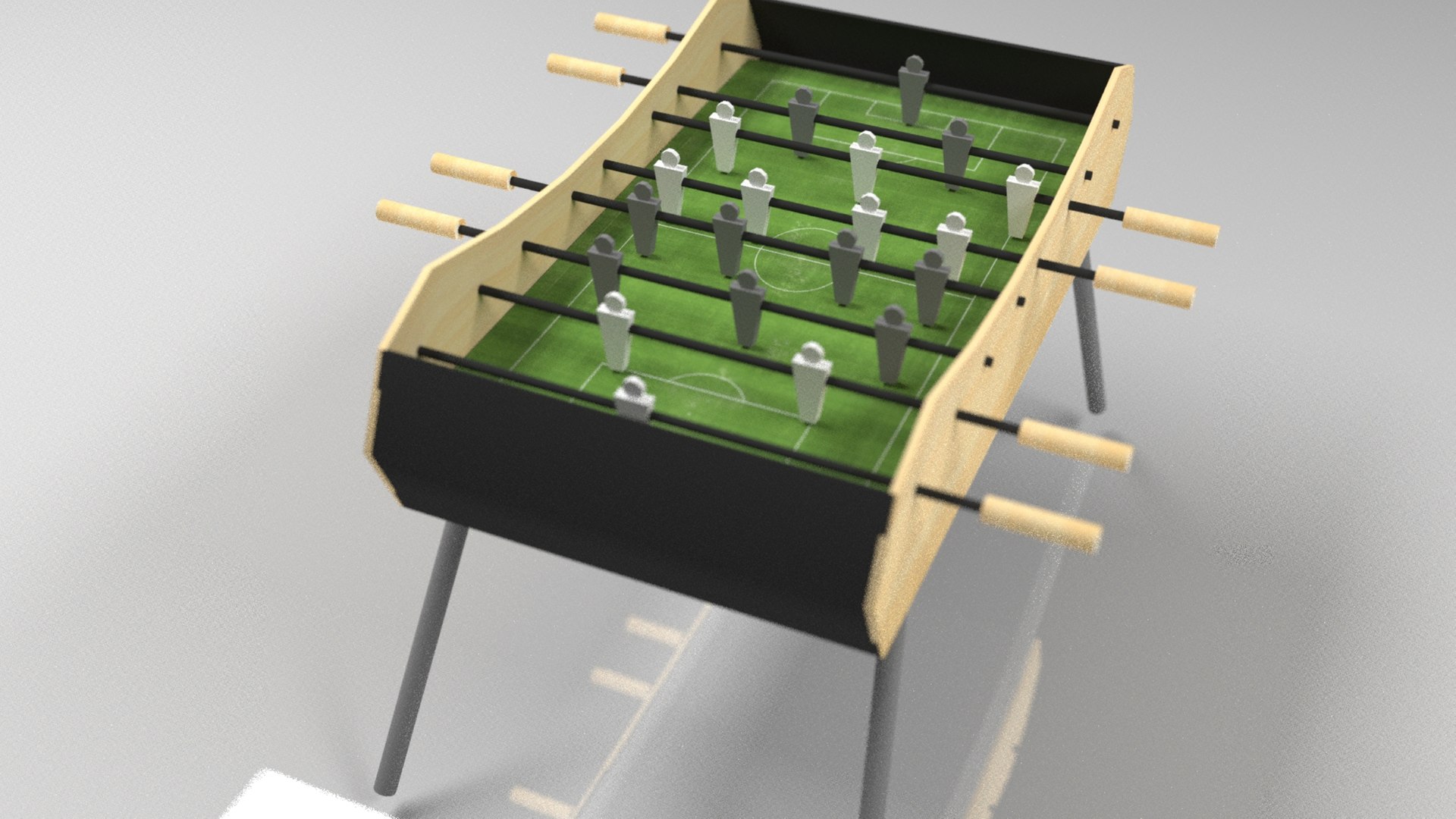 Free Table Football LowPoly 3D Model - TurboSquid 2190815