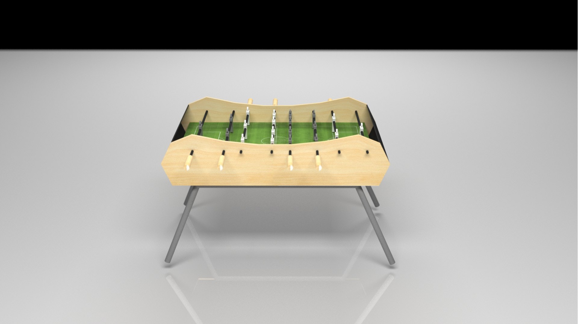 Free Table Football LowPoly 3D Model - TurboSquid 2190815