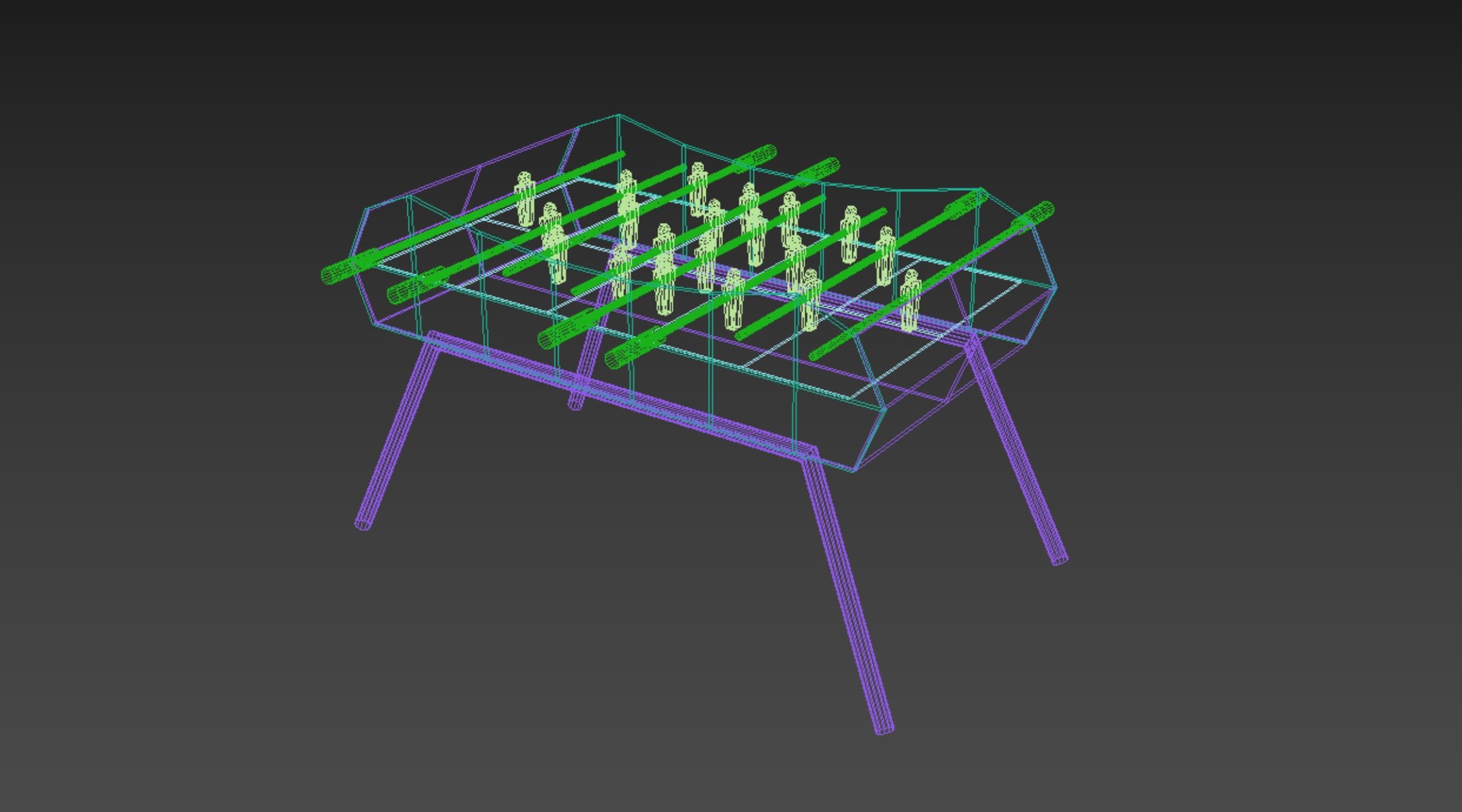 Free Table Football LowPoly 3D Model - TurboSquid 2190815