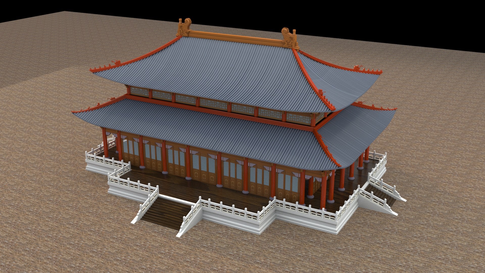 Chinese Ancient House 3D Model - TurboSquid 2013479