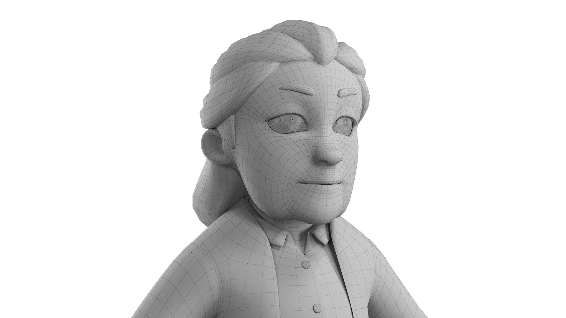 Cartoon Character - Grandma 3D - TurboSquid 1953165