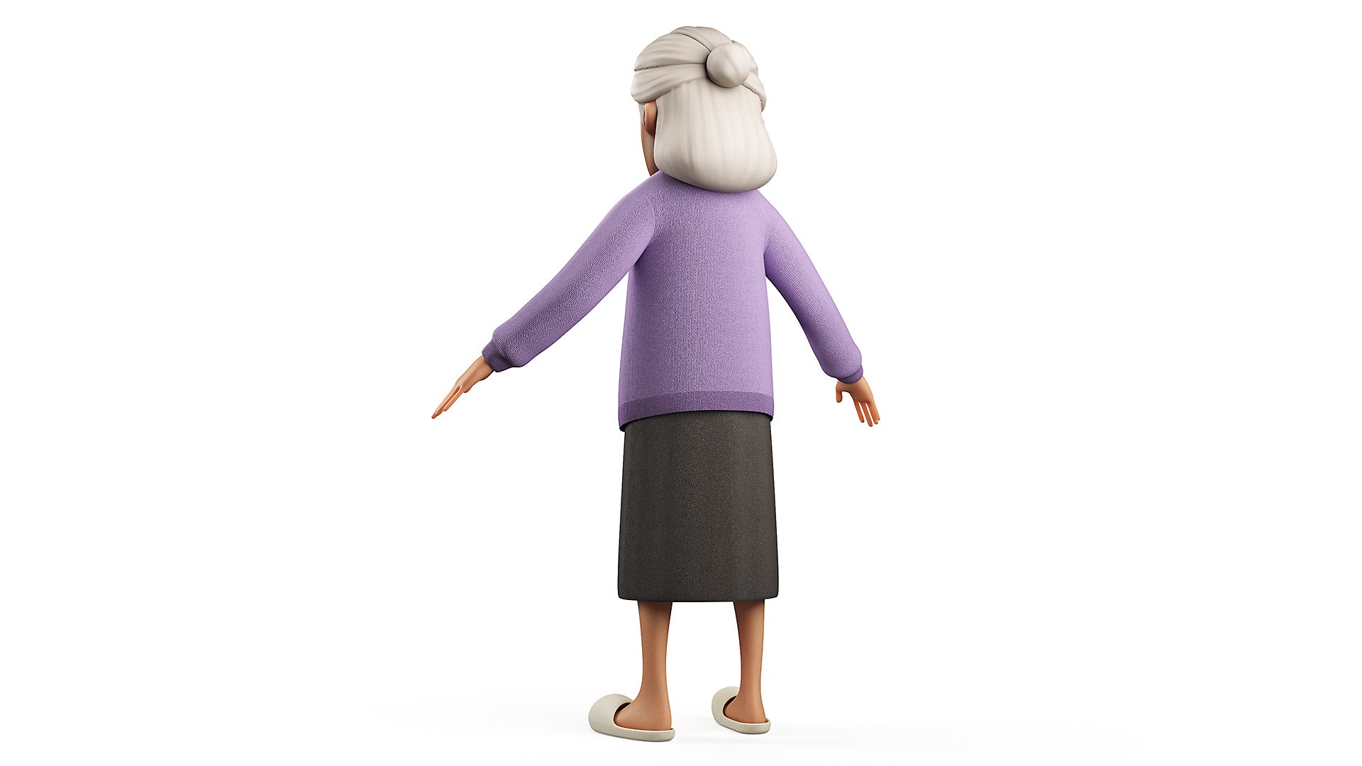 Cartoon Character - Grandma 3D - TurboSquid 1953165