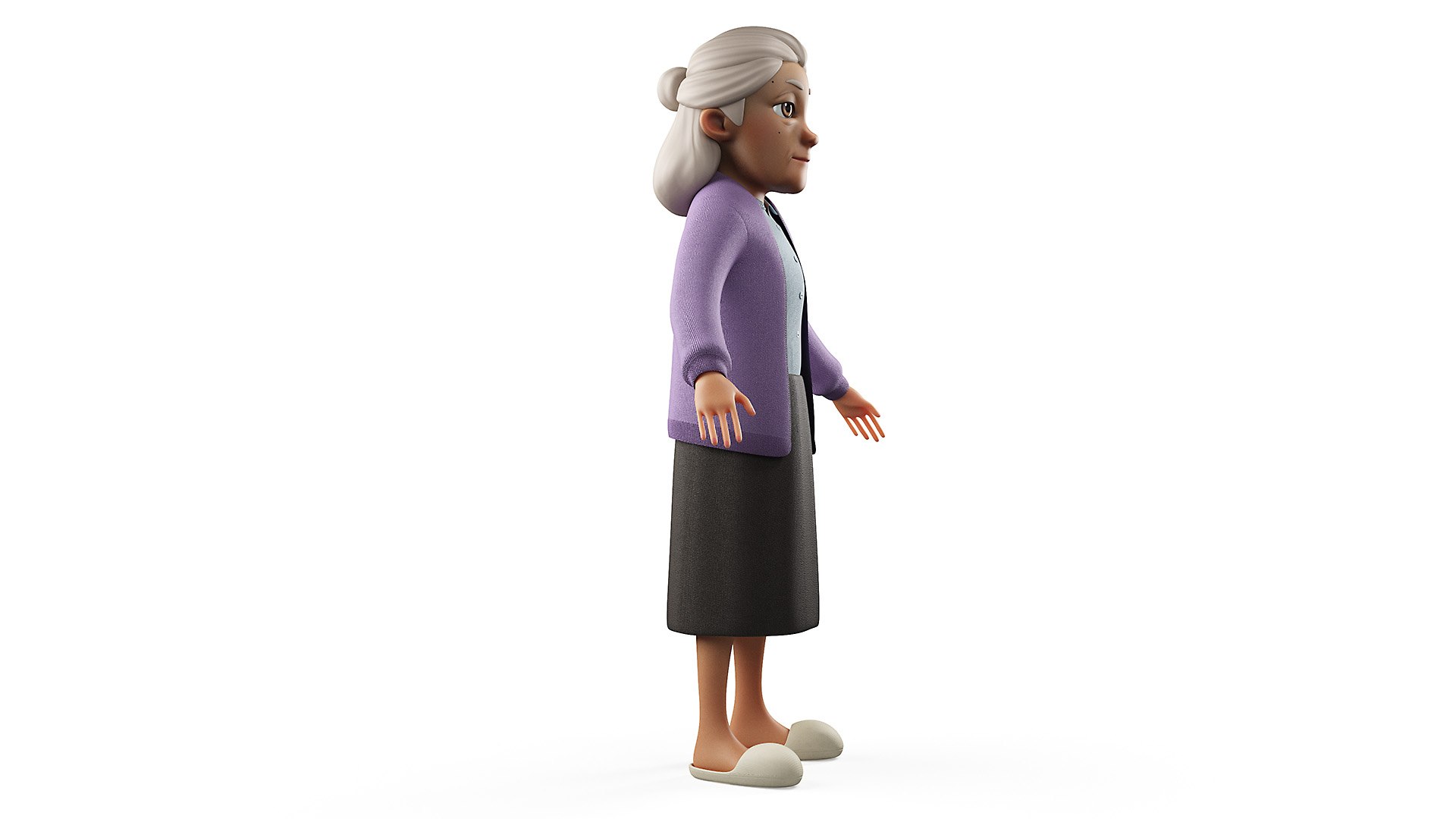 Cartoon Character - Grandma 3D - TurboSquid 1953165