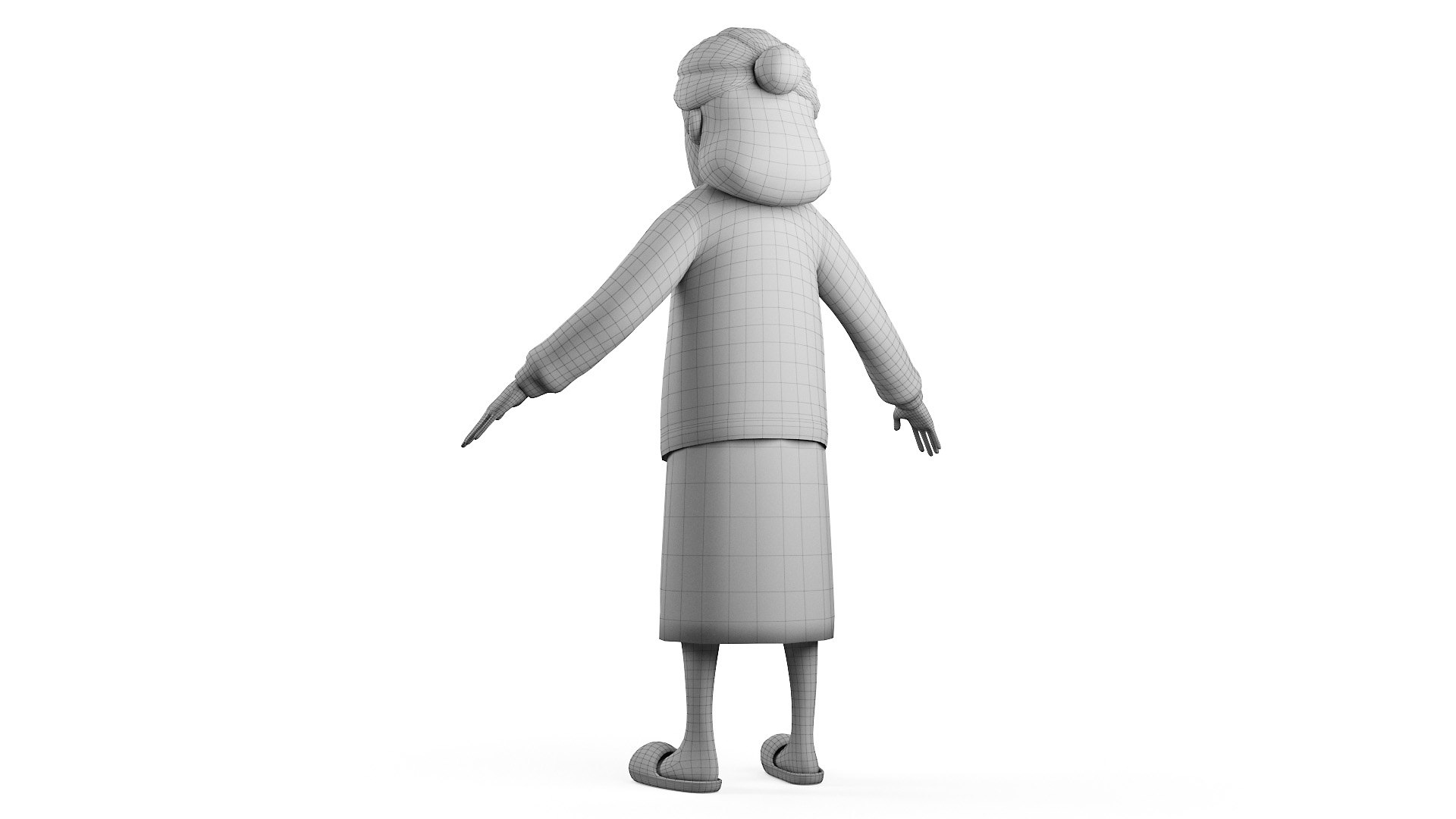 Cartoon Character - Grandma 3D - TurboSquid 1953165