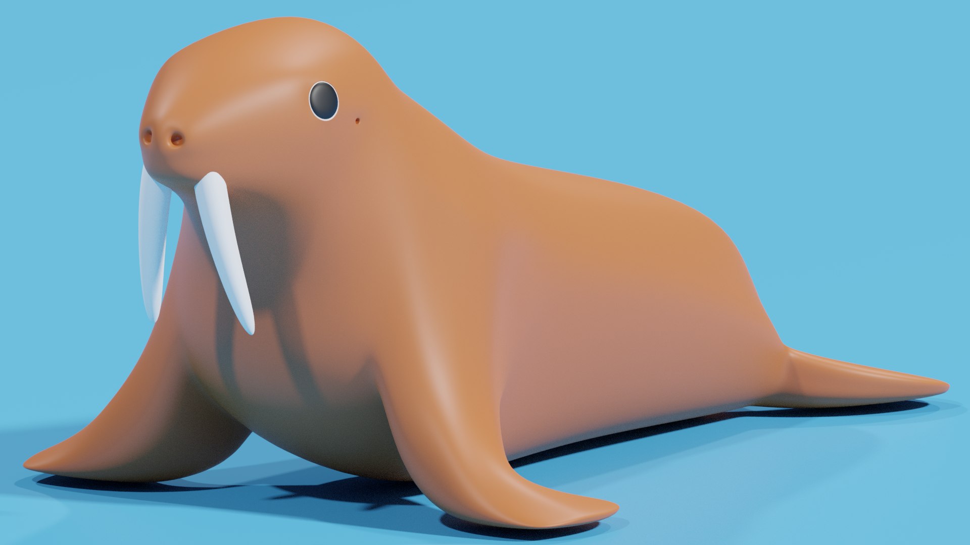 Cartoon Walrus 3D Model - TurboSquid 2437757
