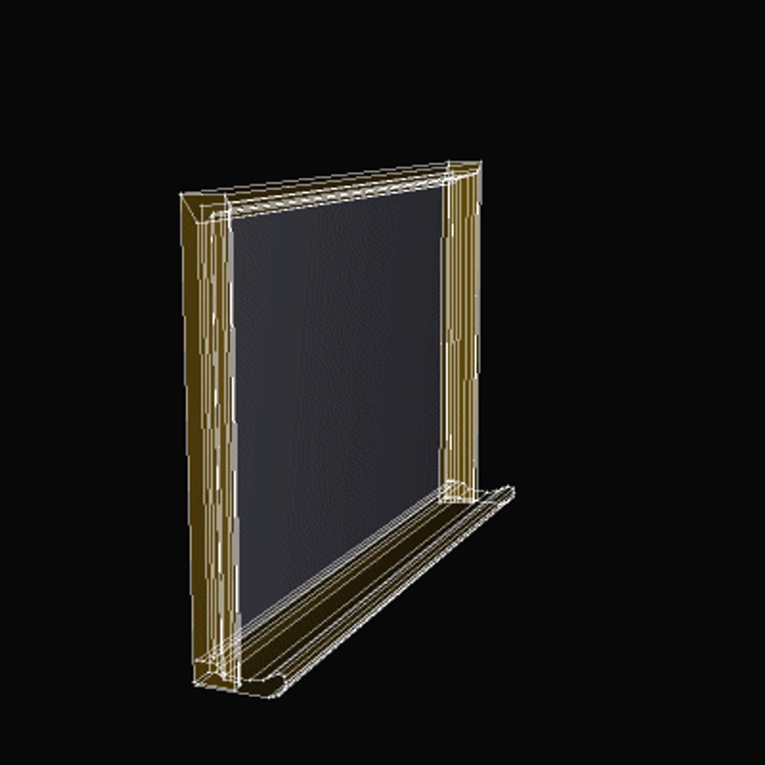 dry erase board zipped 3d max