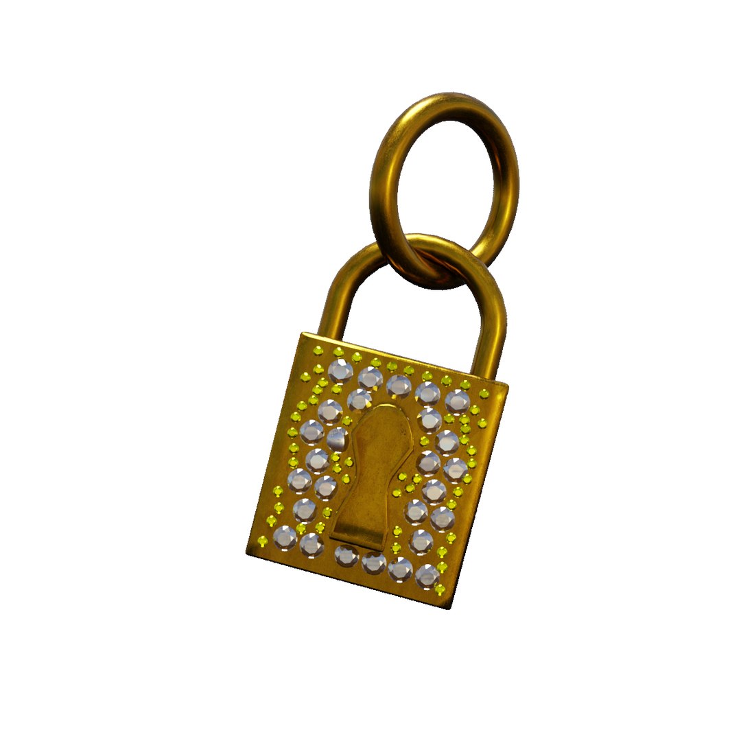 Fancy PadLock Model - TurboSquid 2492634