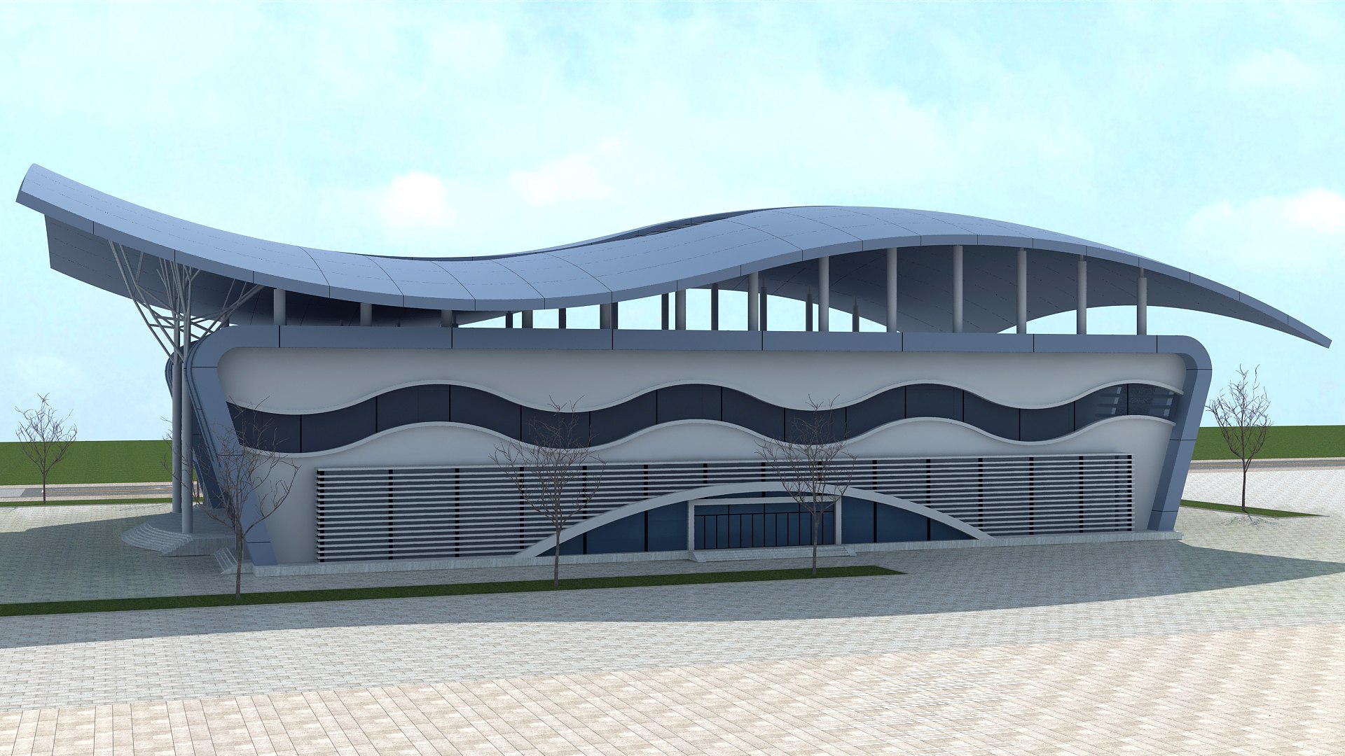 Modern Building 86 3D - TurboSquid 2293161