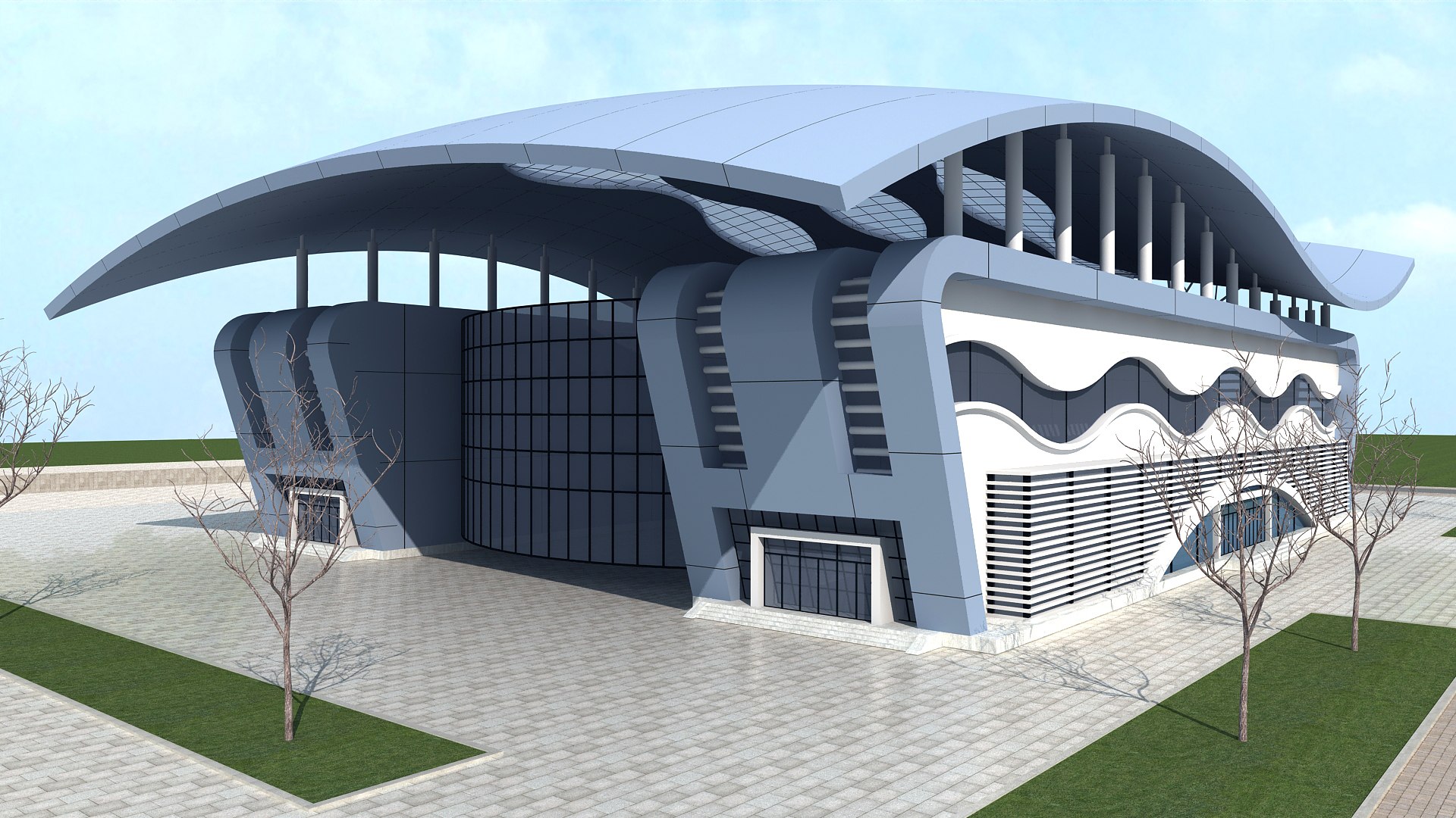 Modern Building 86 3D - TurboSquid 2293161