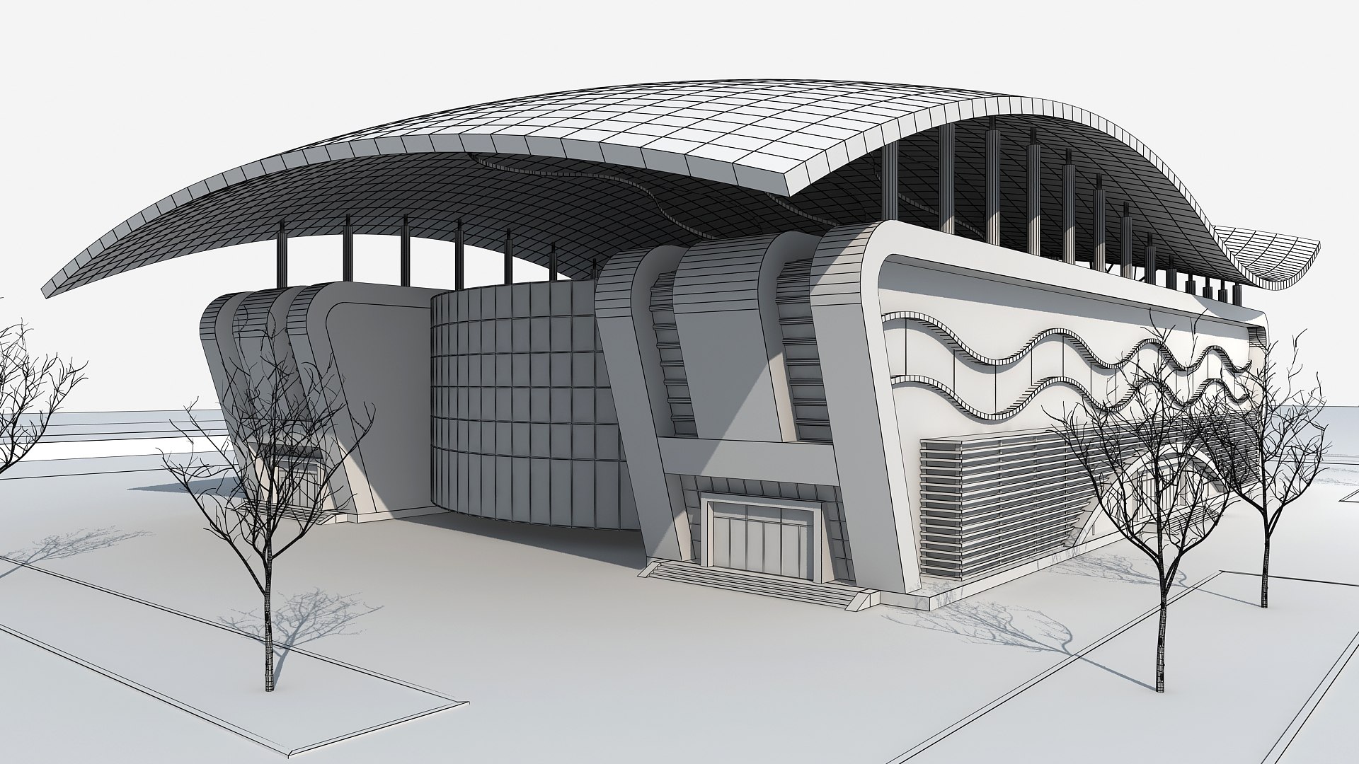 Modern Building 86 3D - TurboSquid 2293161