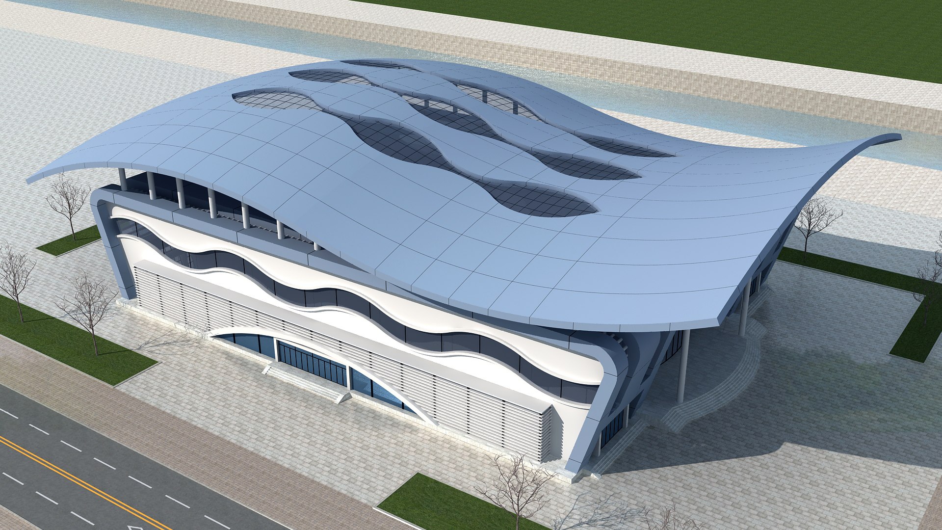 Modern Building 86 3D - TurboSquid 2293161