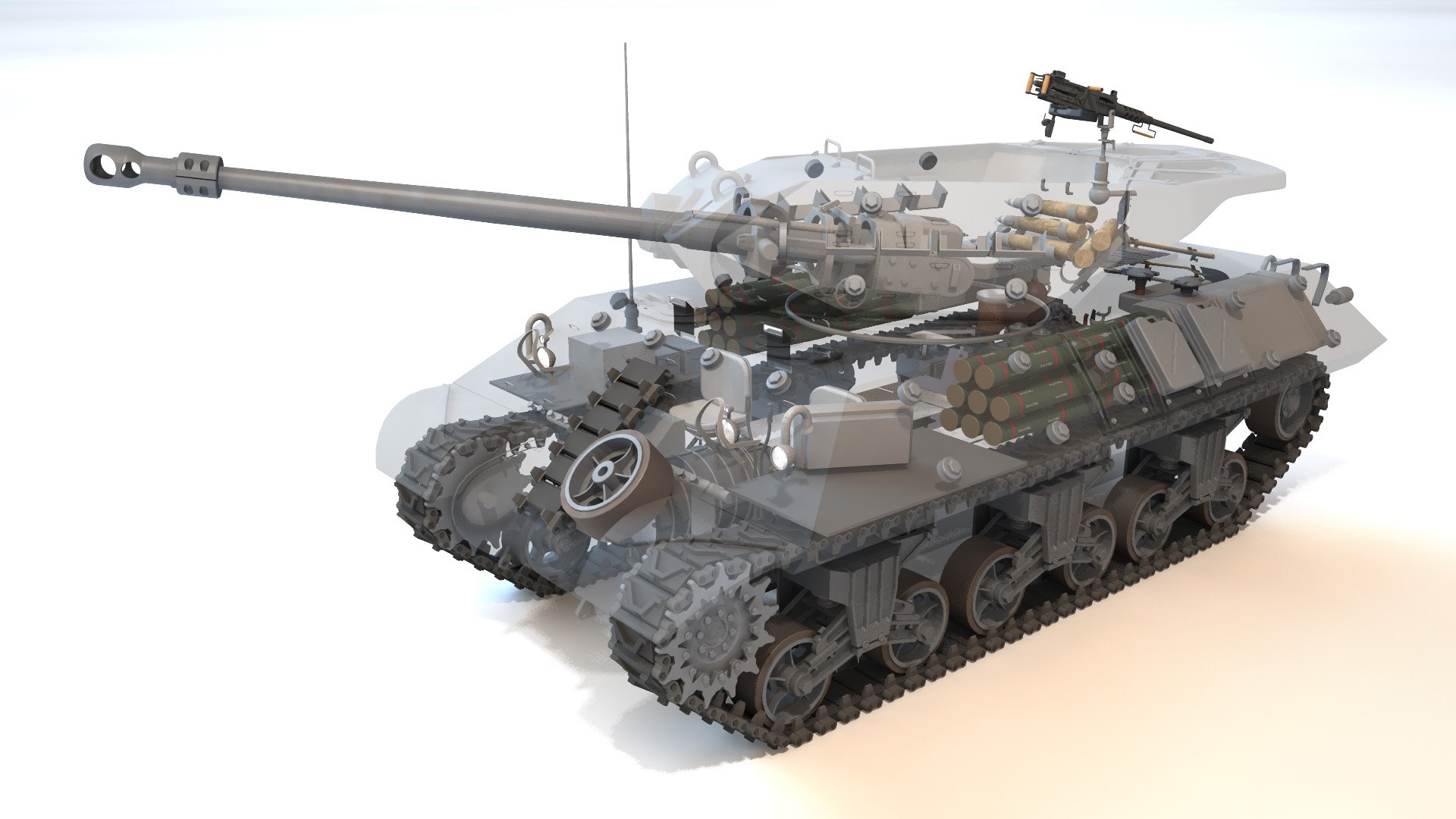 17pdr SP M10 Achilles Tank Destroyer 3D Model - TurboSquid 1730425