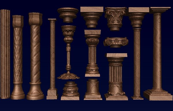 corinthian column 3d max