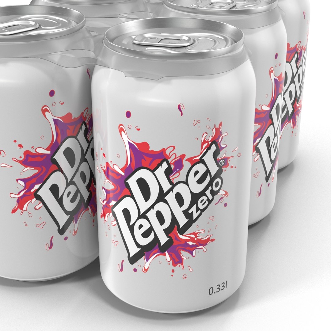 Pack Cans Dr Pepper 3d Max