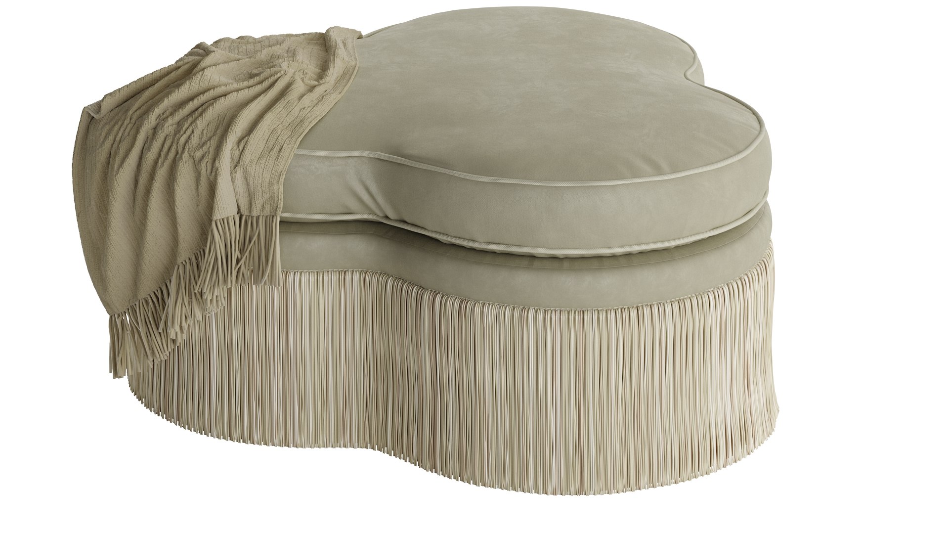 The Trefoil Ottoman 3D Model - TurboSquid 2089060