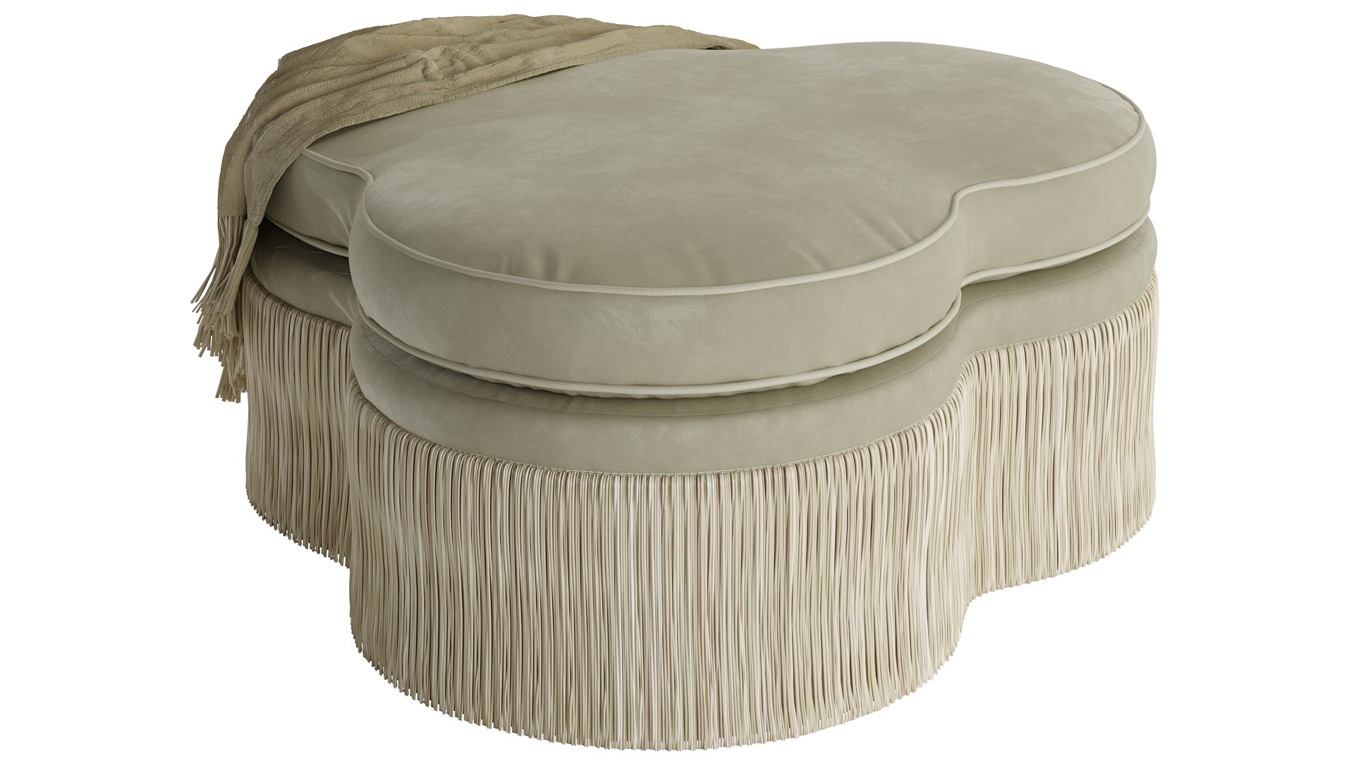 The Trefoil Ottoman 3D Model - TurboSquid 2089060