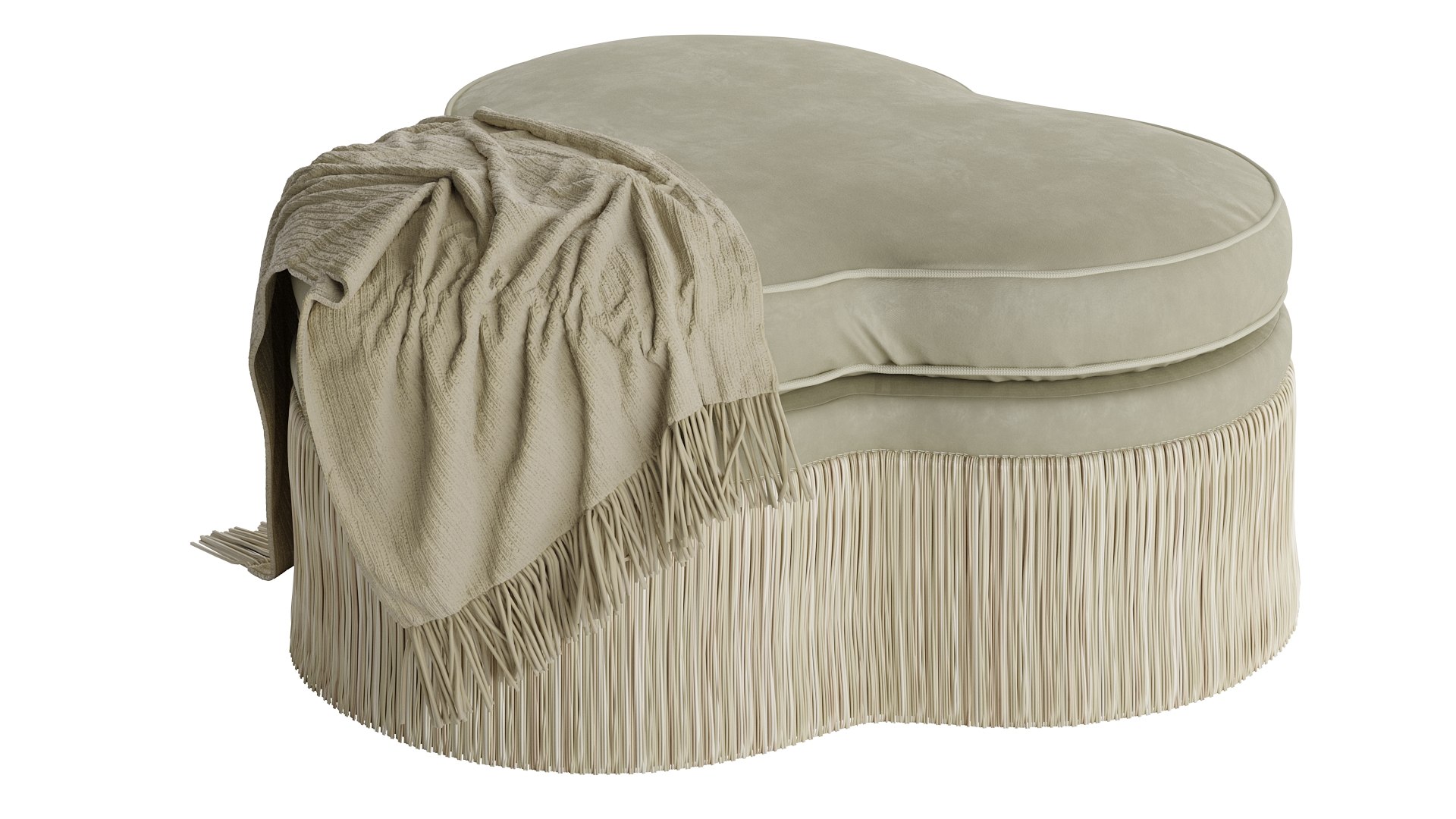 The Trefoil Ottoman 3D Model - TurboSquid 2089060
