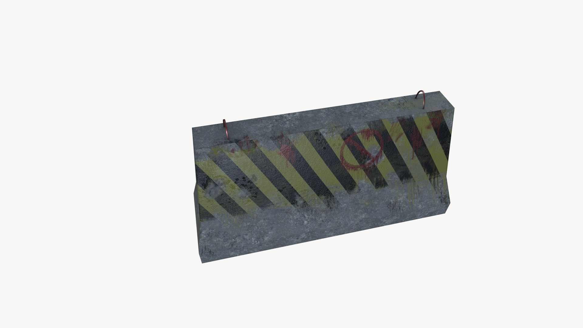 Concrete Road Barricade 3D - TurboSquid 2296941
