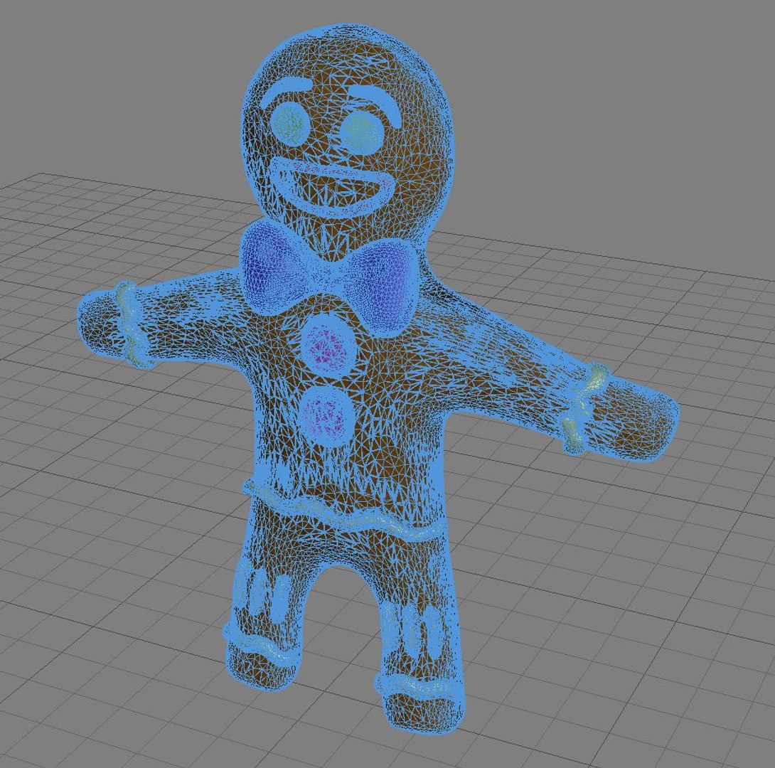 3d gingerbread man ginger
