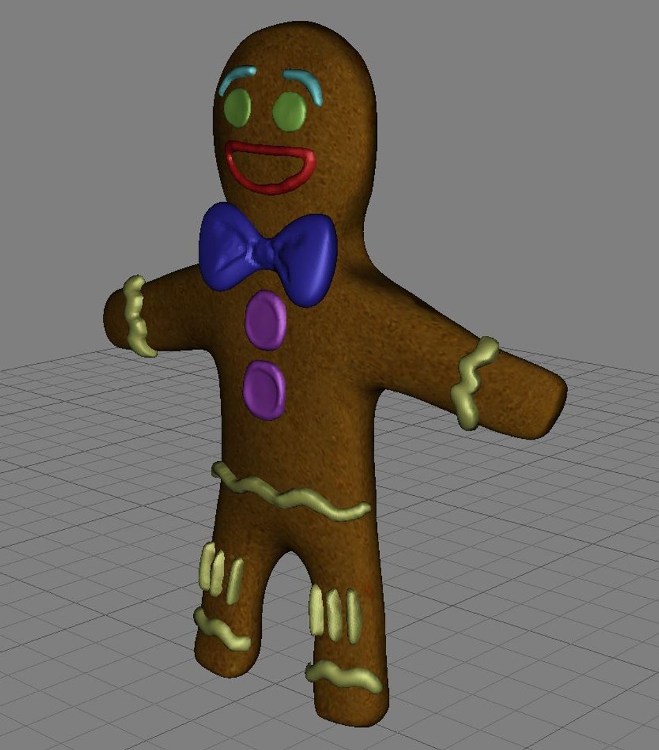 3d gingerbread man ginger