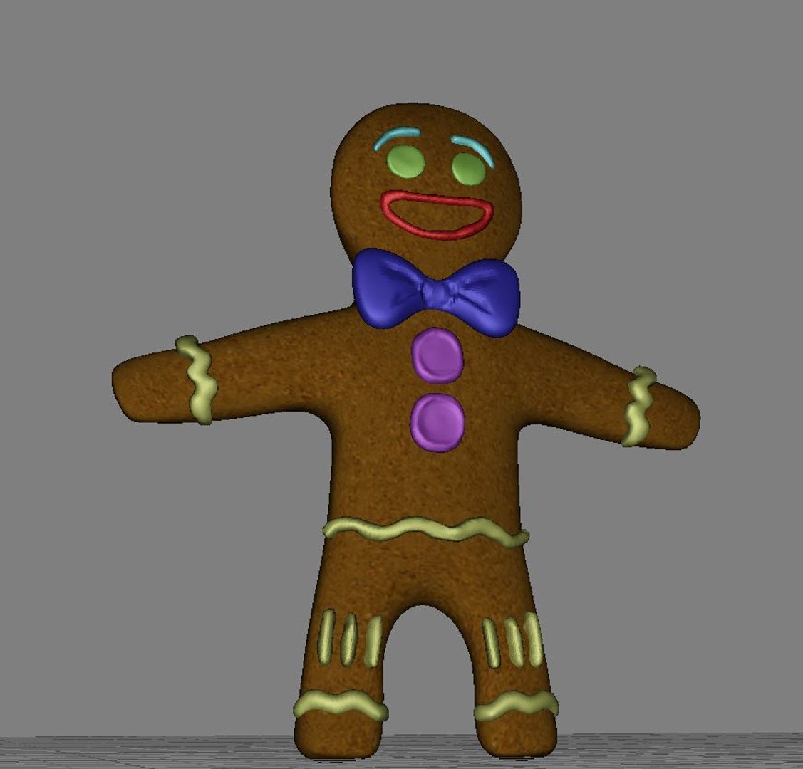 3d gingerbread man ginger