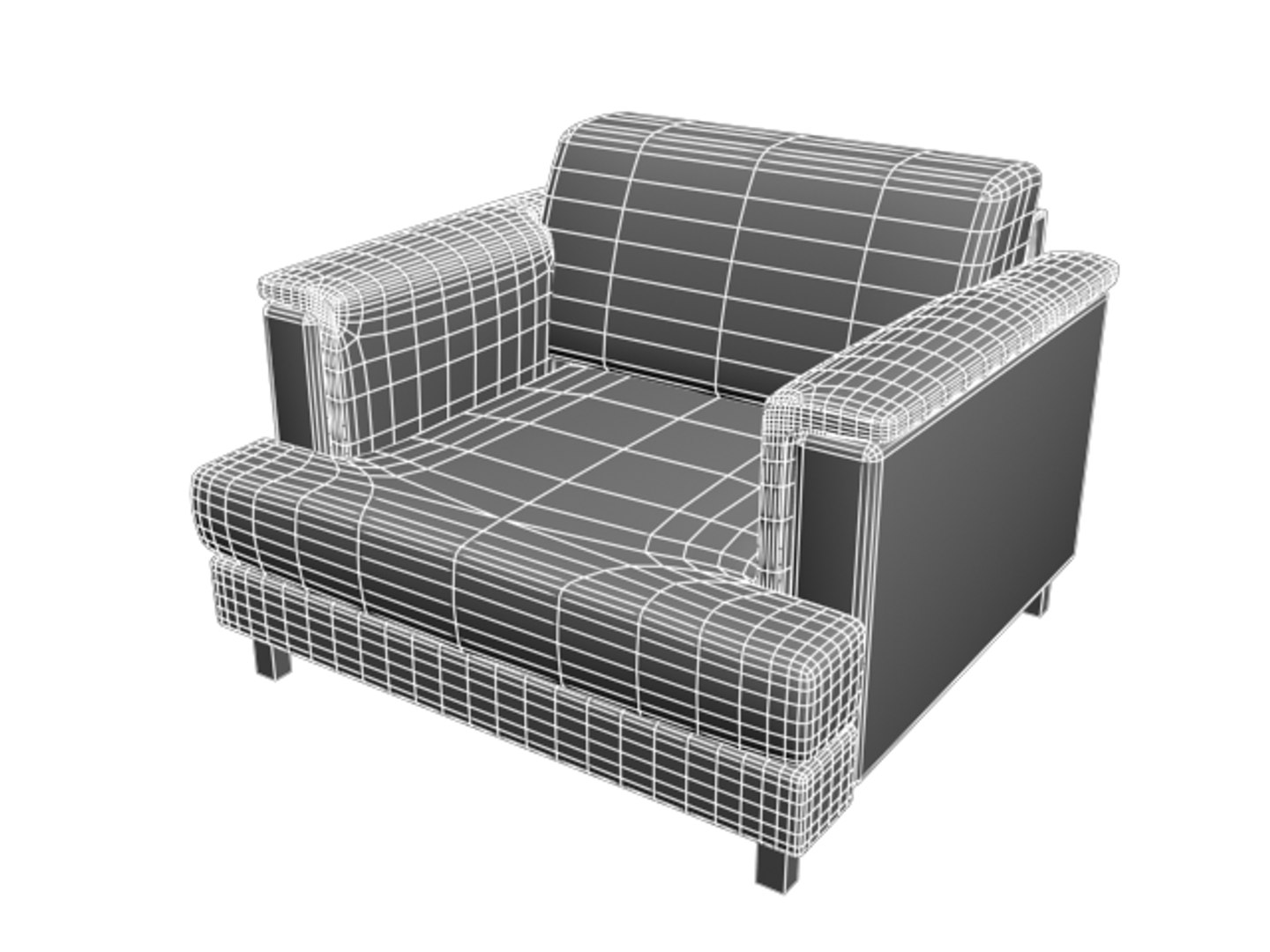 sofa s225a 3d dxf